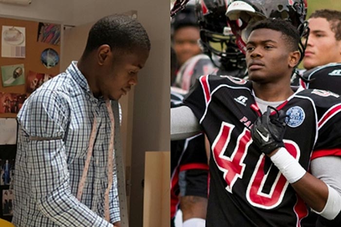CAU Football Player Majors in Fashion Design.