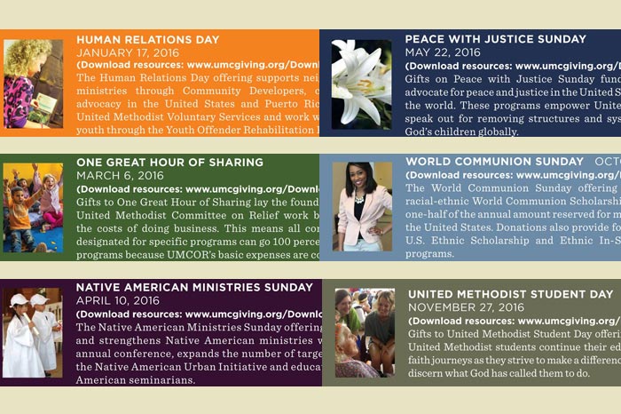 Special Sundays call for generous giving | UMC.org