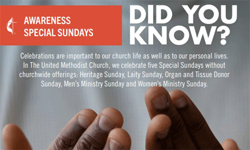 Special Sundays are cause for celebration | UMC.org